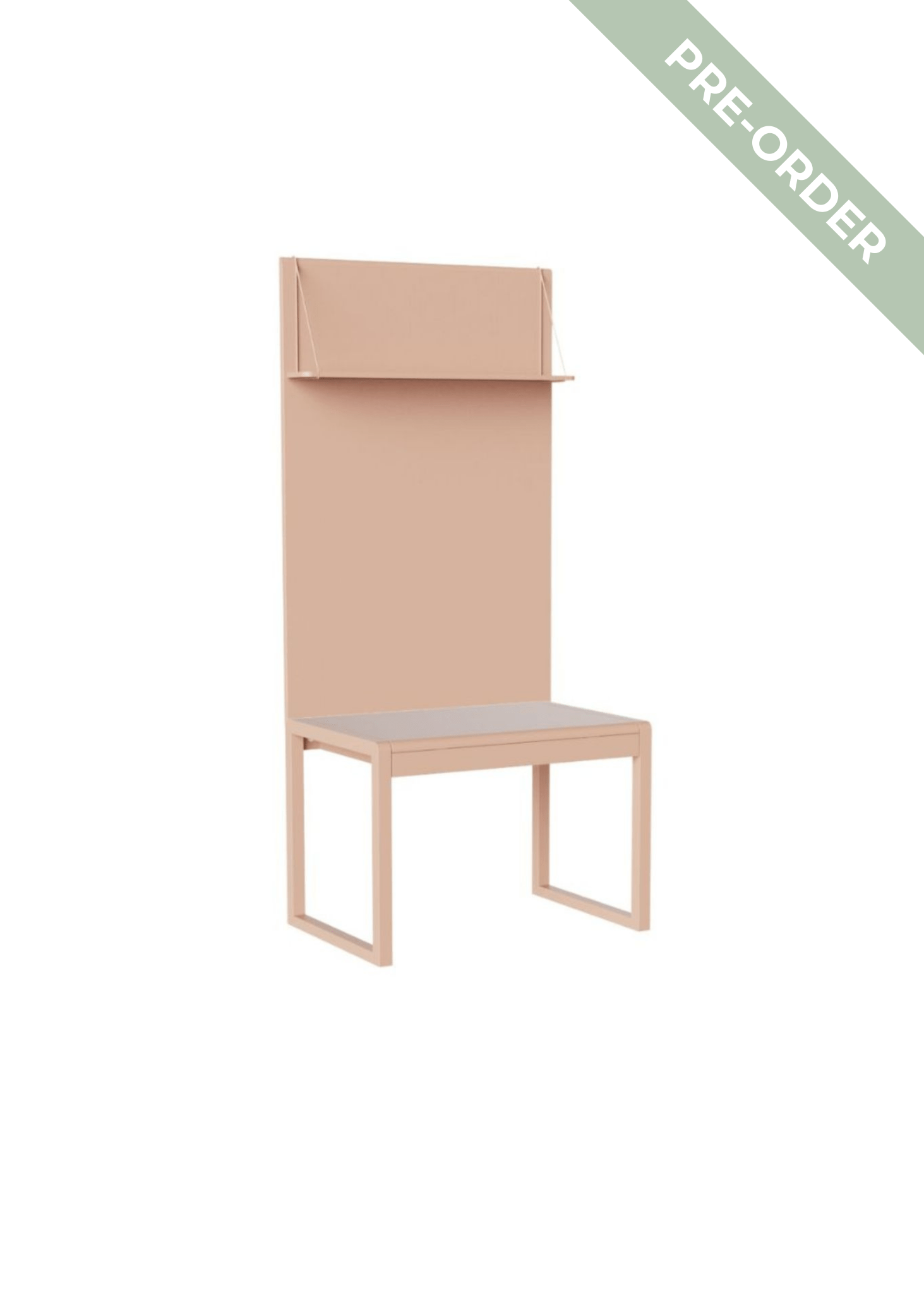 Kinderbureau roze met verhogers & magneetbord Pippa Peach ...